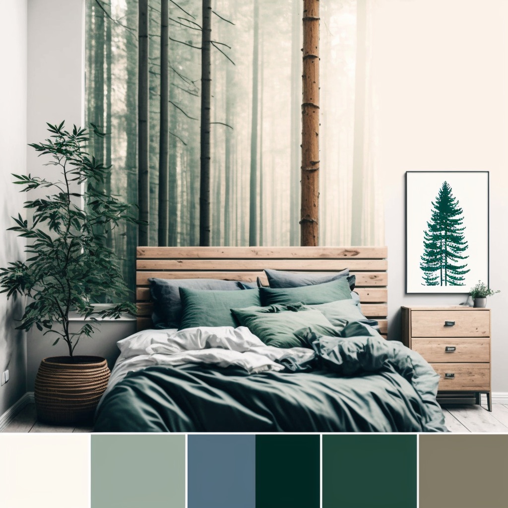 25 Forest-Themed Bedroom Ideas For Creating A Relaxing Oasis - hausvibe