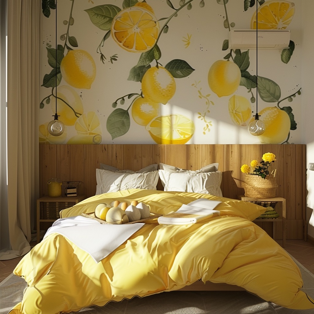 21 Zesty Lemon-Themed Bedroom Ideas - hausvibe