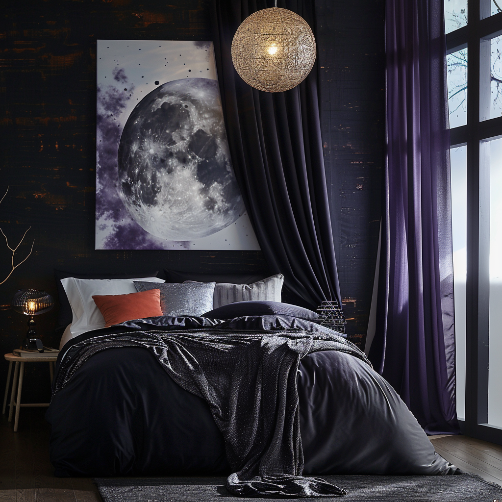 19 Mesmerizing Moon-Themed Bedroom Ideas - hausvibe