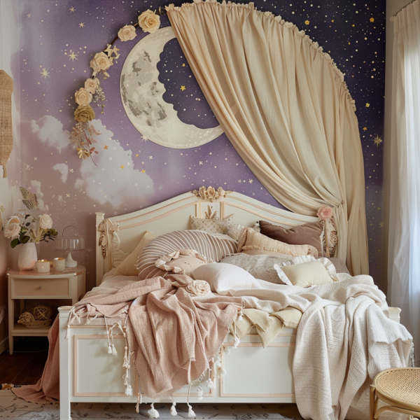 19 Mesmerizing Moon-Themed Bedroom Ideas - hausvibe