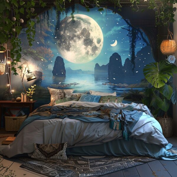 19 Mesmerizing Moon-Themed Bedroom Ideas - hausvibe