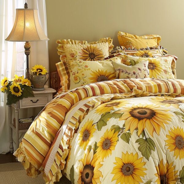 22 Sunflower-Themed Bedroom Ideas For A Sunsational Space - hausvibe