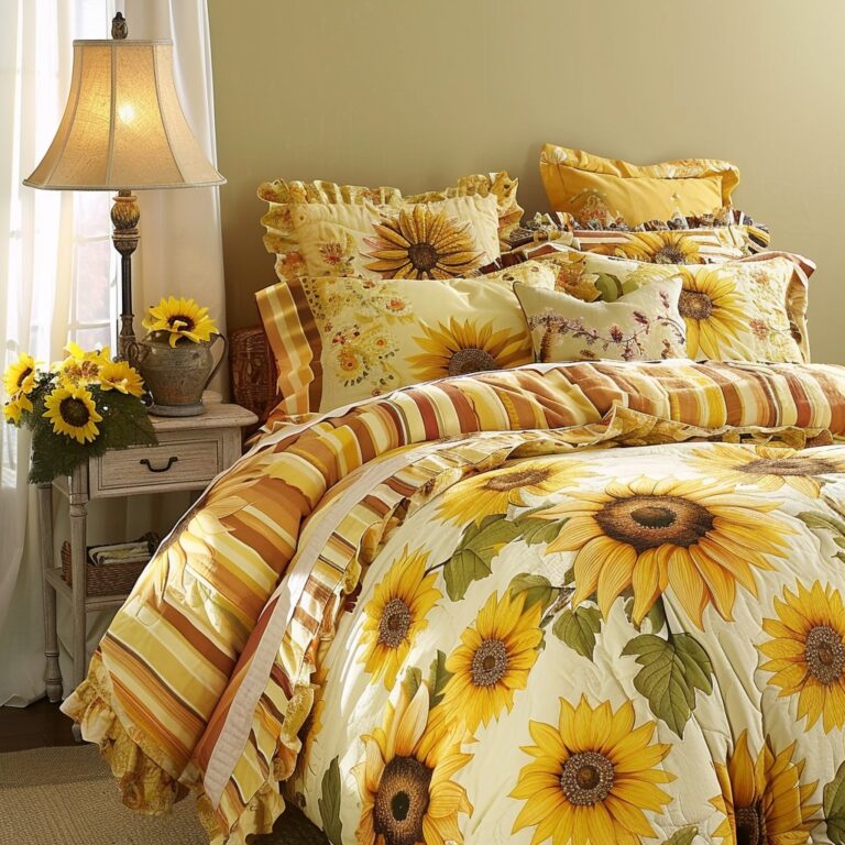 22 Sunflower-Themed Bedroom Ideas For A Sunsational Space - hausvibe