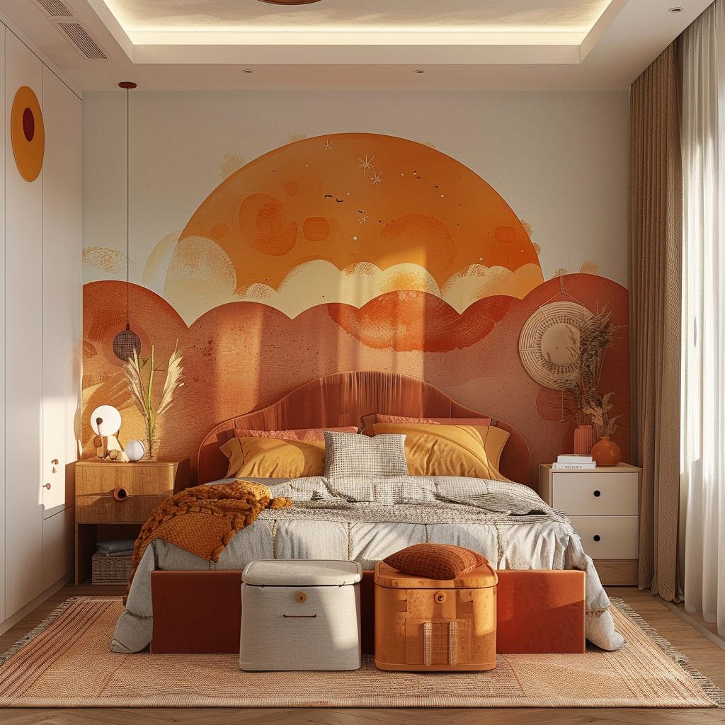 22 Sunset-Themed Bedroom Ideas For Creating A Warm Retreat - hausvibe